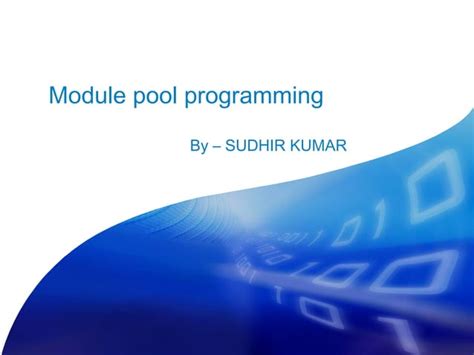 module pool programming ppt operating systems computer software