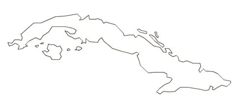 Map Of Cuba Terrain Area And Outline Maps