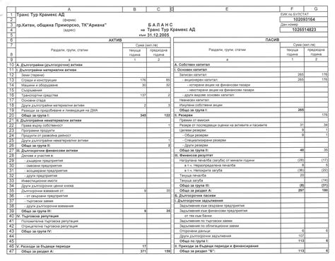 Lex Bg Годишни финансови отчети “Транс Тур Крамекс”АД