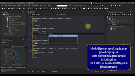 Tutorial Modifikasi Komponen Vcl Pada Delphi 103 Rio Youtube