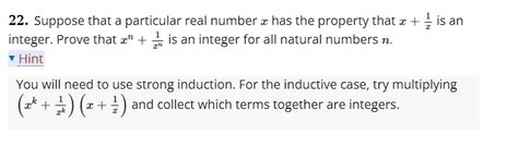 Solved Suppose That A Particular Real Number X Has The Chegg