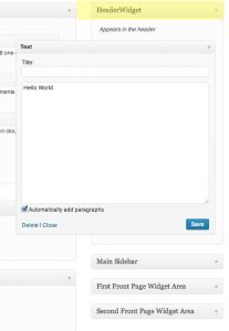 How To Create An Extra Widget Area In Twenty Twelve WordPress Theme