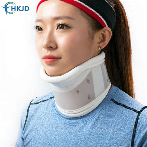 Rigid First Aid Cervical Neck Collar With Chin Support For Stiff Neck