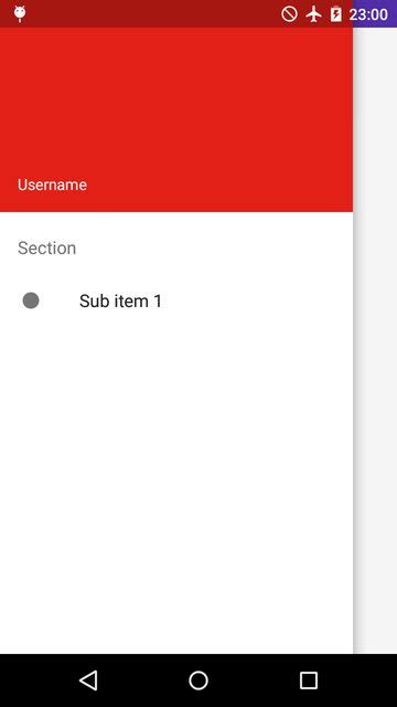 Java Navigation Drawer Item Icon Not Showing Original Colour Stack