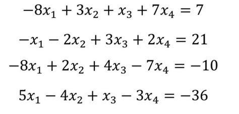 Solved Solve The Linear System Given Below Using The Chegg Com