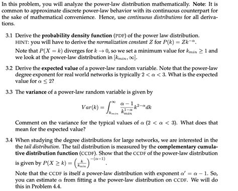 Solved N This Problem You Will Analyze The Power Law