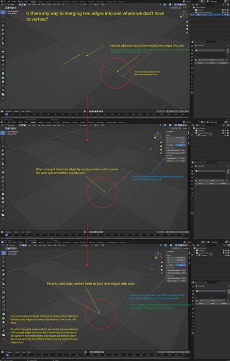 How To Merge Edges Of Two Different Shapes In Blender Rblenderhelp