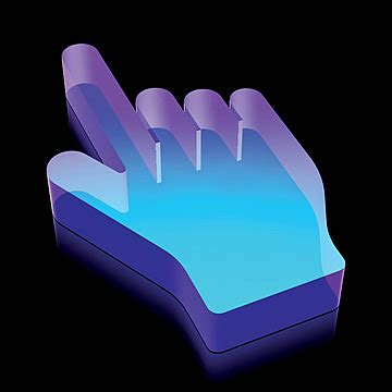 Neon Mouse Cursor With Glowing Effect And Symbols Vector Art Browsing Typography PNG And