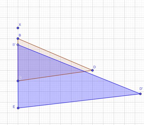 Copy Triangle B C D And Point X For Each Draw The Dilation Quizlet