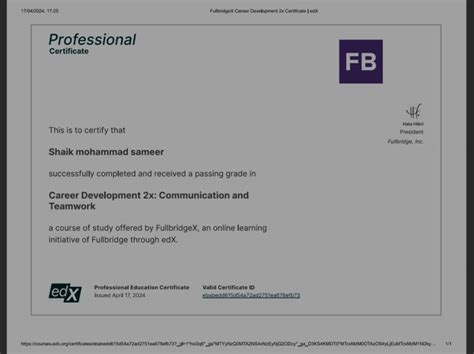 Completed Communication And Teamwork Course On Edx Sameer Shaik