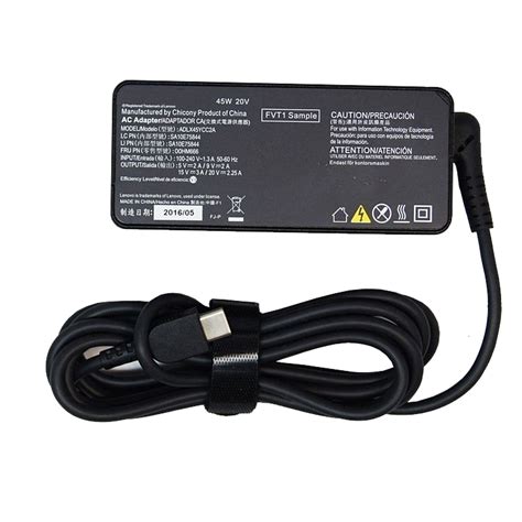 45W Lenovo ThinkPad X13 Yoga Gen 1 20SY Laptop Adapter For Lenovo 2 25A 20v 45W New Type C