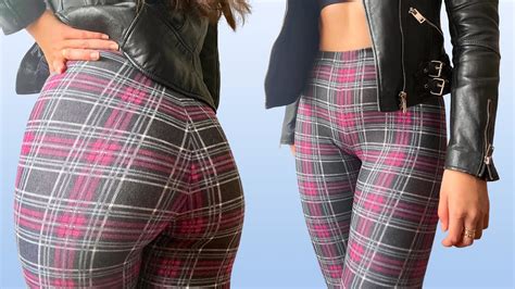 Ripping checkered leggings ASMR - YouTube