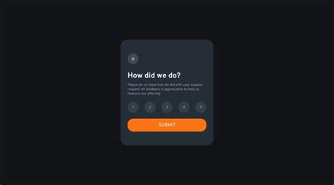 Frontend Mentor Interactive Rating Component Using Css And Js Coding