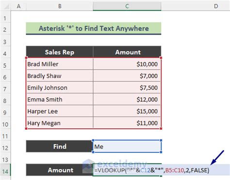How To Use The Vlookup Function To Find An Approximate Match For A Text In Excel 4 Examples