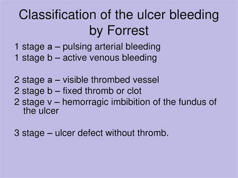 Complications Of The Ulcer Disease Of The Bleeding Pylorostenosis