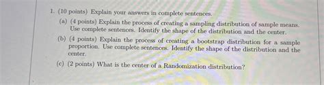 Solved 10 ﻿points ﻿explain Your Answers In Complete