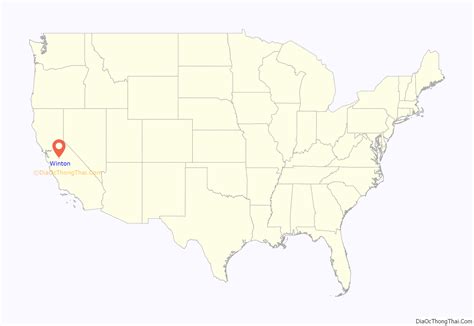 Map Of Winton Cdp California Thong Thai Real