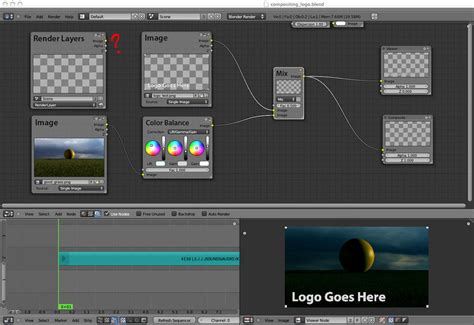 Adding Logo Using Composite Nodes Compositing And Post Processing