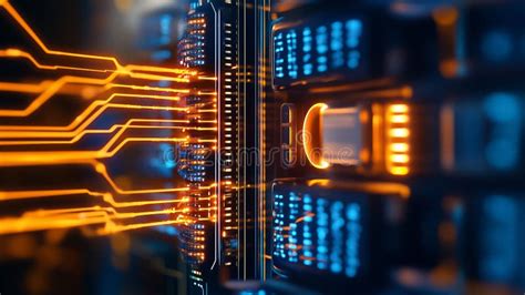 Colorful Dynamic Lines Show Data Transfer Between Devices