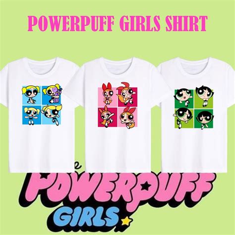 Powerpuff Girls Shirt T Shirt Blossom Buttercup Bubbles Inspired