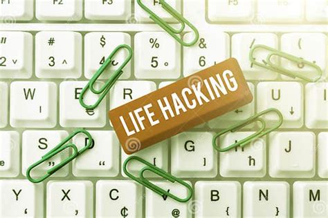 Conceptual Caption Life Hacking Word For Simple And Clever Techniques In Accomplishing Task