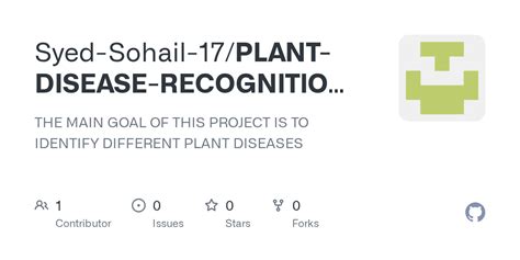 Github Syed Sohail 17 Plant Disease Recognition And Classification Using Machine Learning And