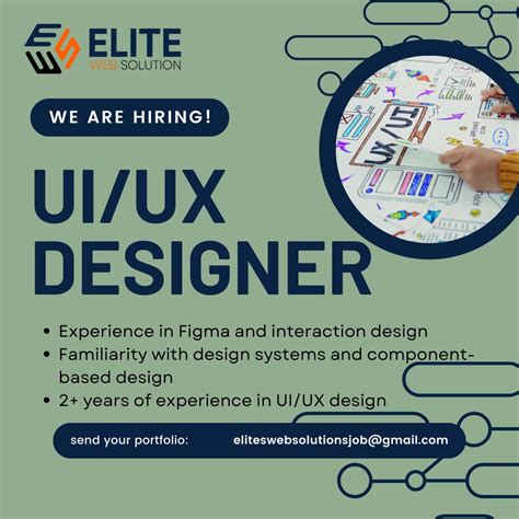 Elite Web Solutions On Linkedin 🚀 Were Hiring Uiux Designer Location Remote 🌍 Employment Type