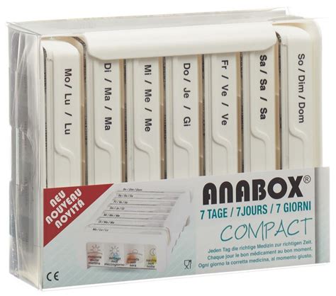 Anabox Compact 7 Jours Françaisallemanditalien Blanc 1 Pce