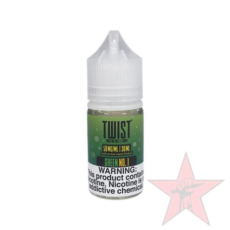 Twist Green No 1 Salt Nic 30ml E Liquid Premium Vape Juice
