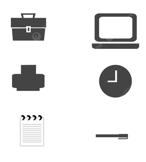 Material Silhouette Png Free Business Office Icon Vector Material Office Icon Coffee The