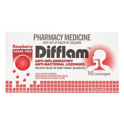 Hot Ready Stock Difflam Anti Inflammatory Lozenges 16 Lozenges Exp