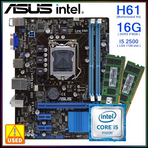Asus Placa Base H61m A Usb3 1155 Ddr3 Lga 1155 Core I7 I5 I3