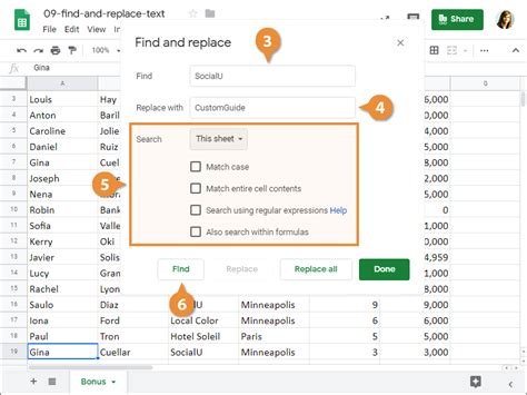 Find And Replace Text CustomGuide