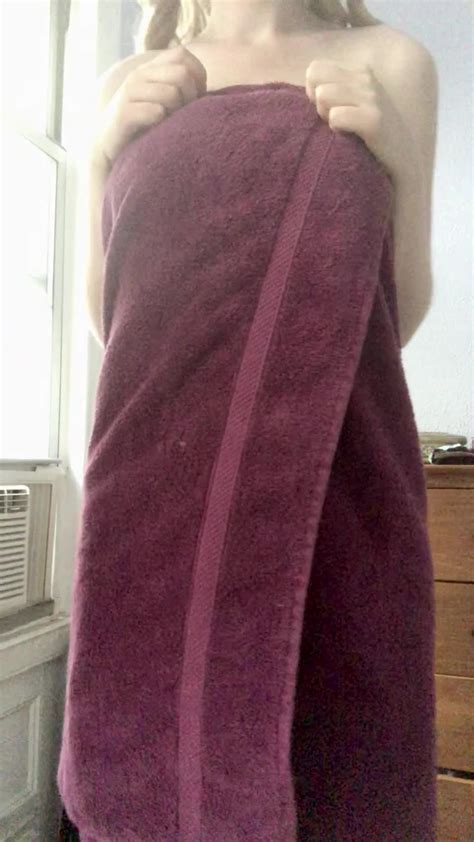 The Thing About Towels Is They Really Hide My Body Better To Just Drop It On The Floor I Think