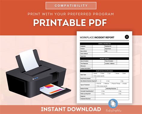 Workplace Incident Report Form Template Workplace Accident Report Form