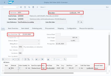 Sap S4hana Predictive Accounting For Incoming Sales Orders