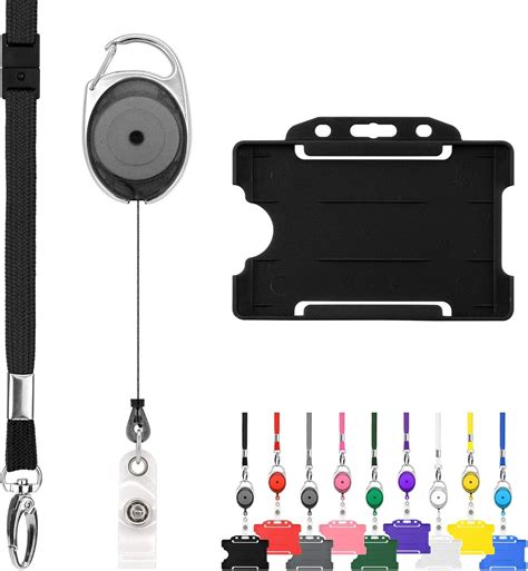 Retractable Lanyard And Badge Holder Trio Triple Pack By
