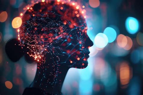 Graphic Illustration Of A Person39s Brain Interconnected Premium AI