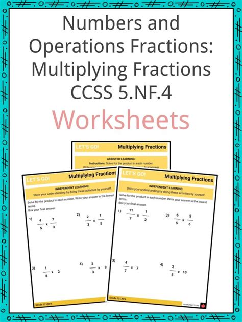 Numbers And Operations Fractions Multiplying Fractions Ccss 5 Nf 4