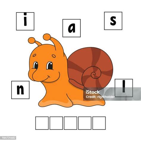 단어 퍼즐 교육 개발 워크 시트 아이들을위한 게임을 학습 활동 페이지 아이들을위한 퍼즐 유치원 수수께끼 귀여운 만화 스타일의 간단한 평면 고립 벡터 일러스트 0명에 대한