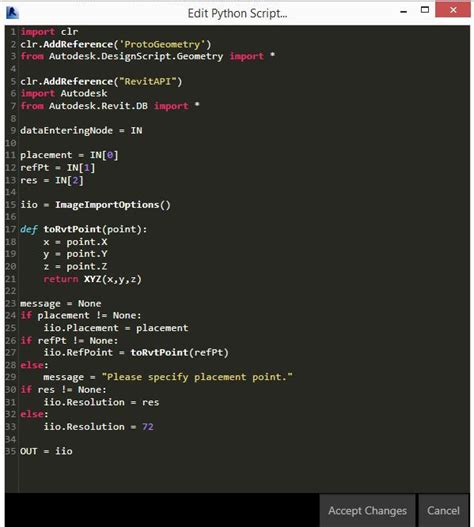 Need Help With The Python Node Developers Dynamo