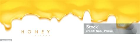Dripping Honey Background Stock Illustration Download Image Now