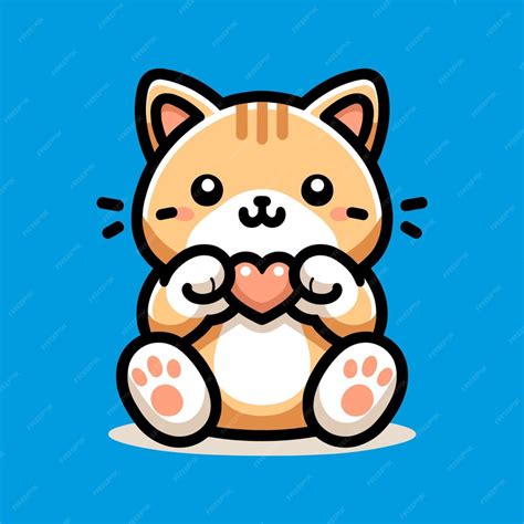 Premium Vector Cute Cat Vector Illustration