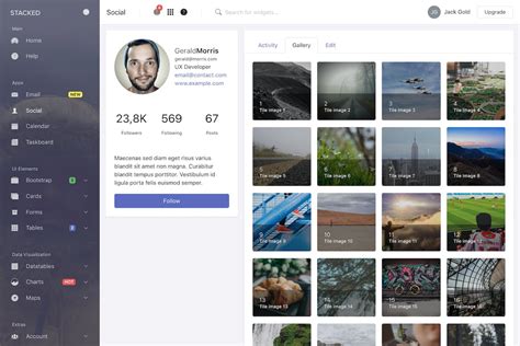 Stacked Bootstrap Angular Admin Template A Bootstrap And Angular Powered Dashboard