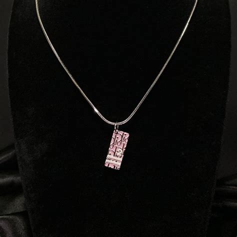 [정품] 크리스찬 디올 오블리크 트로터 펜던트 목걸이 세컨웨어 헬로마켓