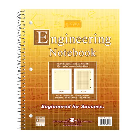 Signature Collection™ Wirebound Engineering Notebook Frame Front 12