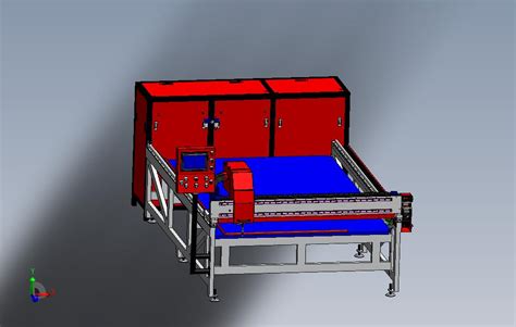 点胶线体（新型自动点胶机） Solidworks 2012 模型图纸下载 懒石网