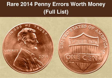 1909 Wheat Penny Coin Value Errors List S And No Mint Mark Worth