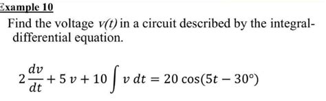 Solved Example 10 Find The Voltage V T In A Circuit