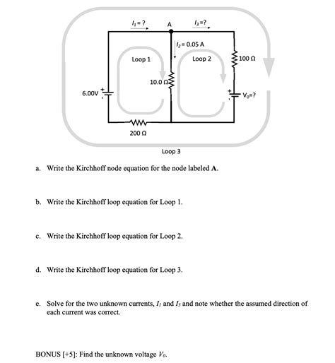 Solved How Would I Derive Kirchhoffs Node Equation And Loop